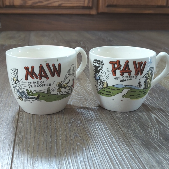 Dining | Vintage Hillbilly Paw Maw Coffee Mugs | Poshmark
